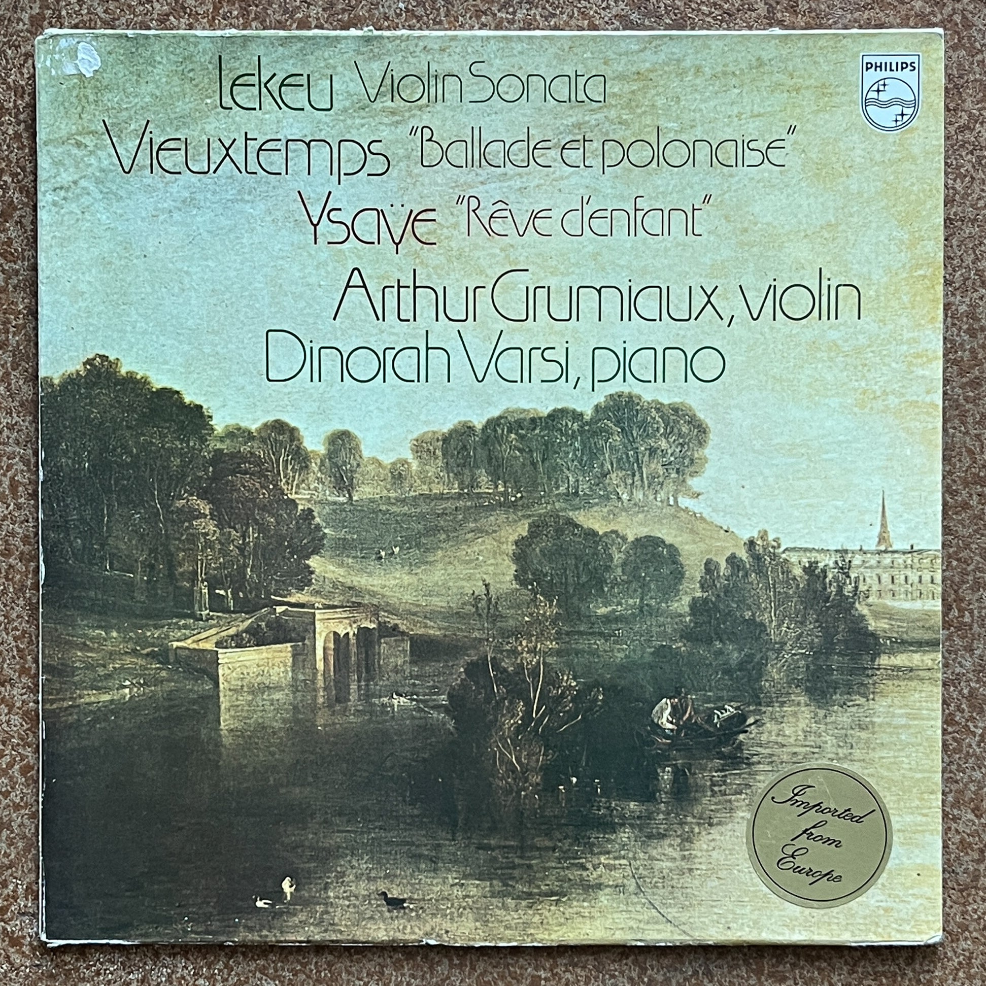 Lekeu / Vieuxtemps / Ysaÿe, Arthur Grumiaux, Dinorah Varsi – Violin So ...